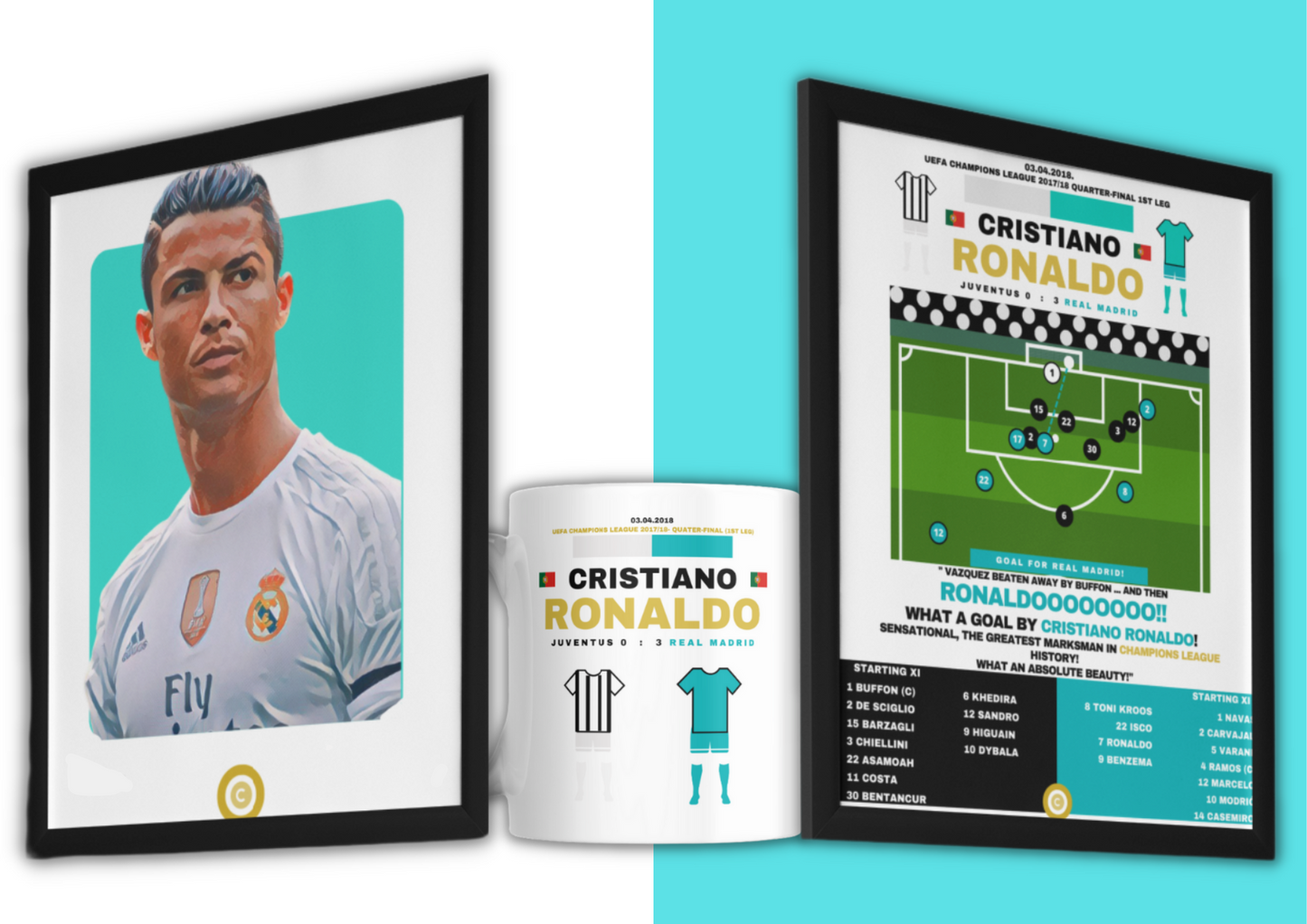 Cristiano Ronaldo Bundle- Real Madrid – CatenaccioDesigns